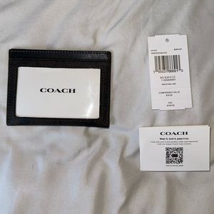 Coach | Bags | Brand New Coach Signature Id Cardholder | Poshmark